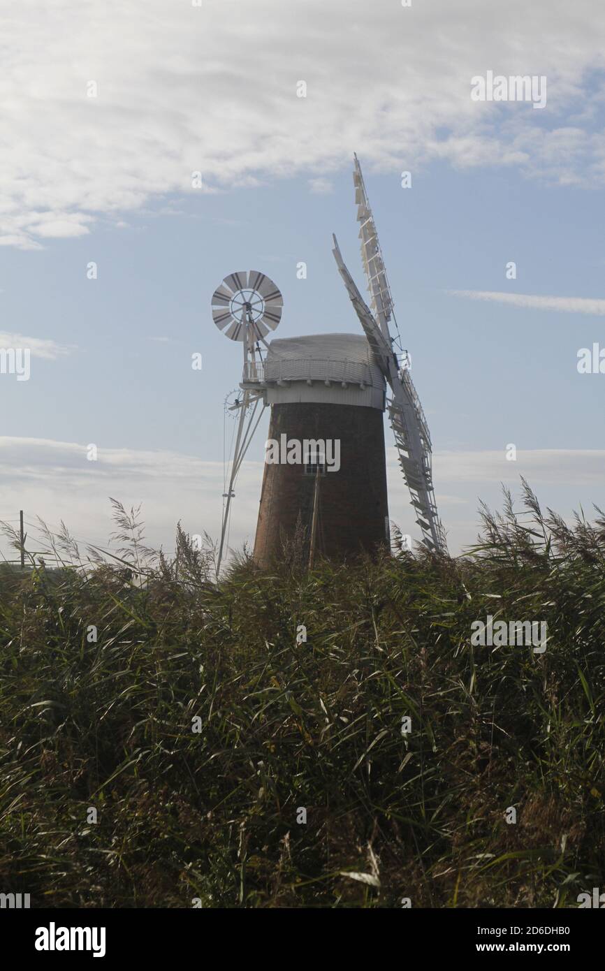 horsey mere windmill on the Norfolk Broads Stock Photo - Alamy