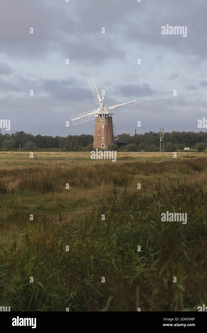 horsey mere windmill on the Norfolk Broads Stock Photo - Alamy