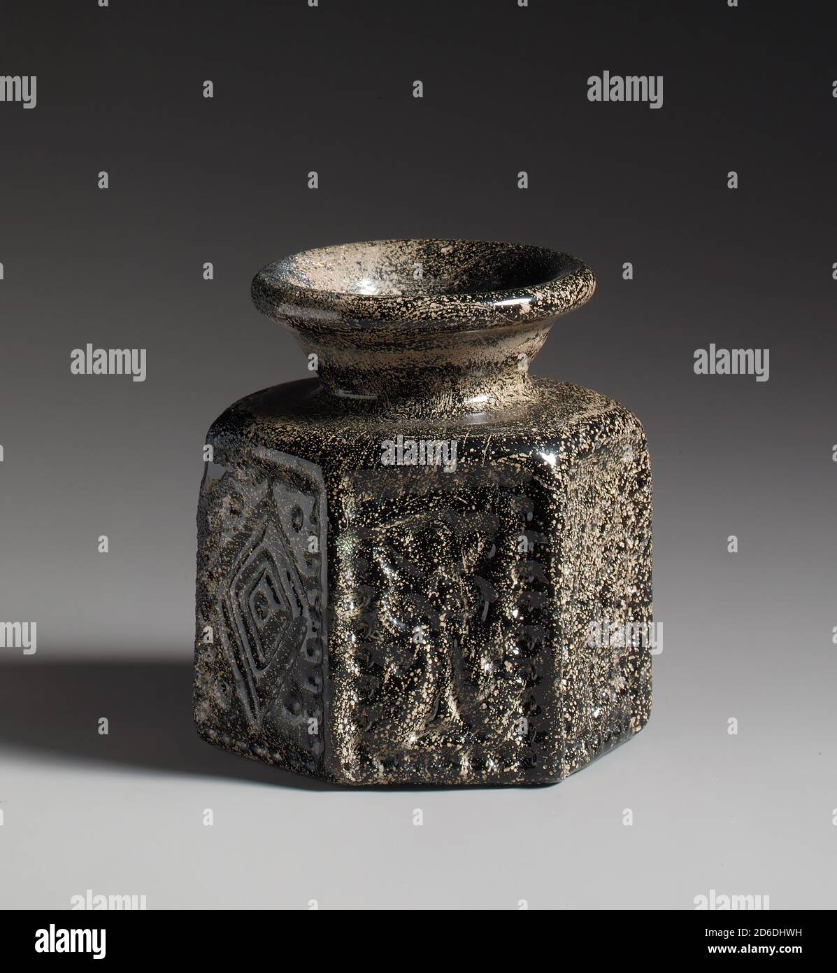 Hexagonal Pilgrim's Jar with Jewish Symbol, Byzantine, ca. 578-636 ...