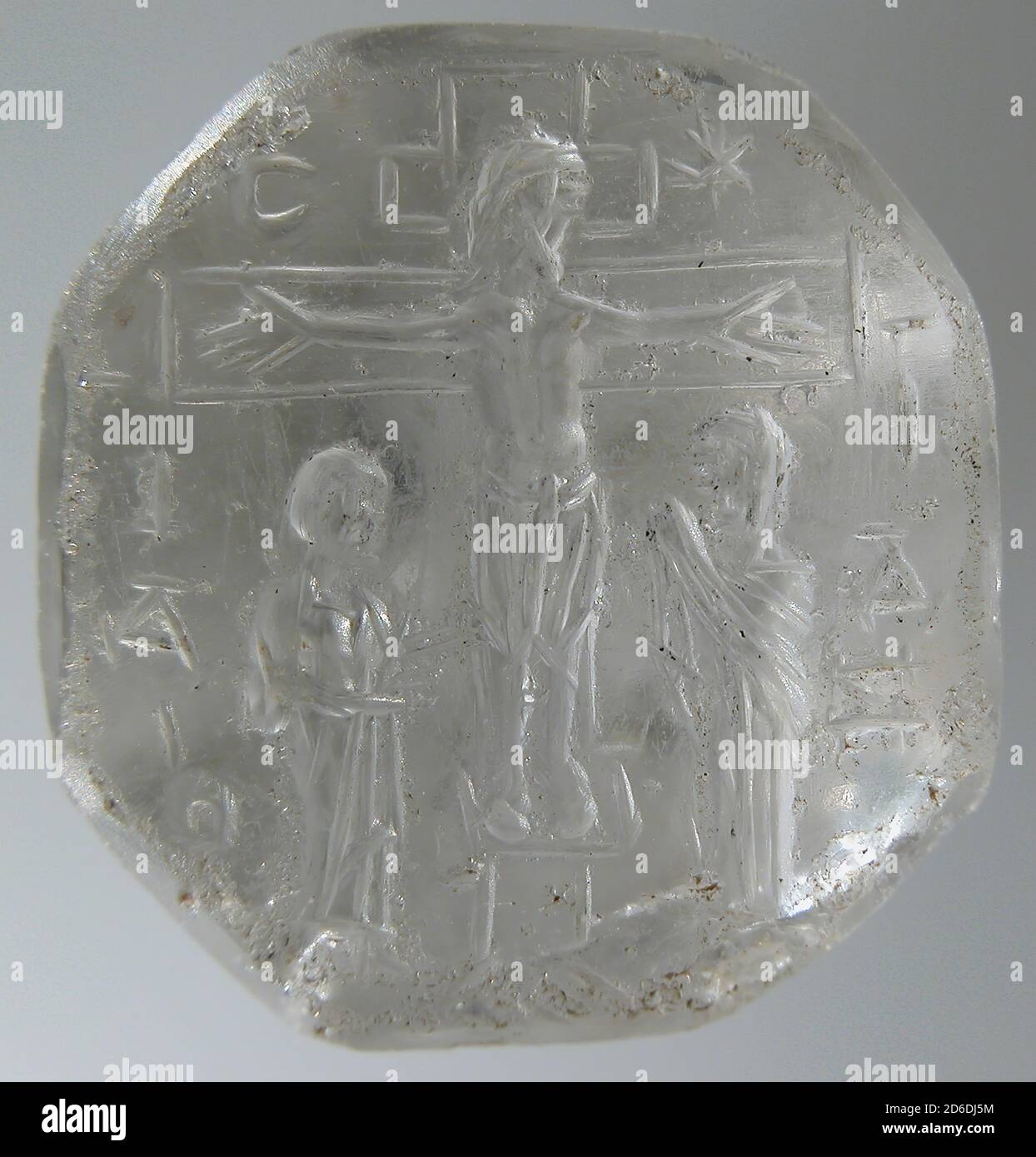 Intaglio Seal with the Crucifixion, Byzantine, 9th-11th century Stock ...