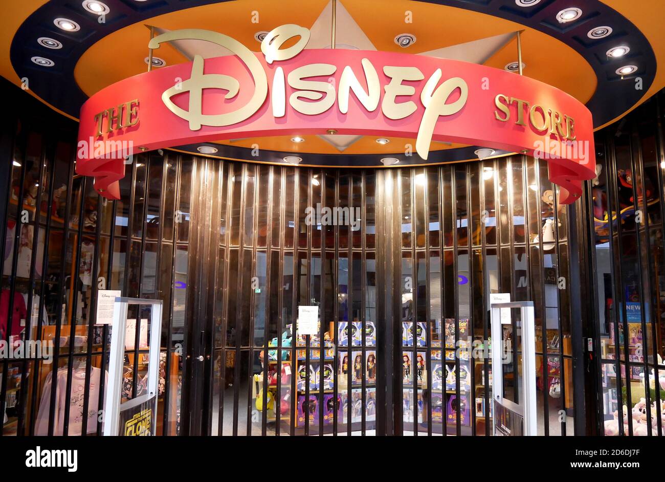 A closed Disney Store in the Victoria Shopping Centre in Nottingham as ...
