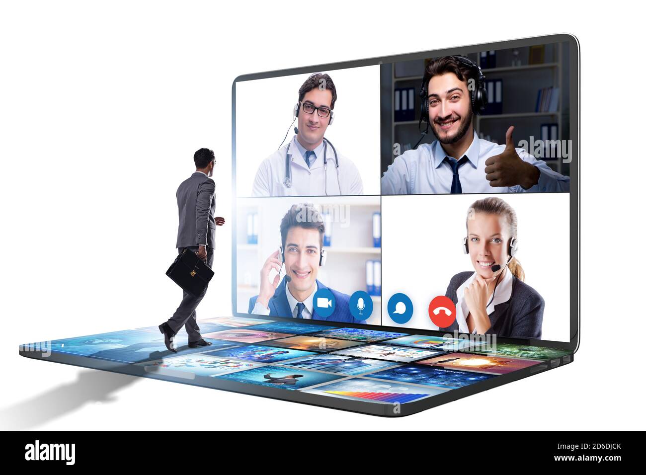 Video conferencing telepresence hi-res stock photography and images - Alamy