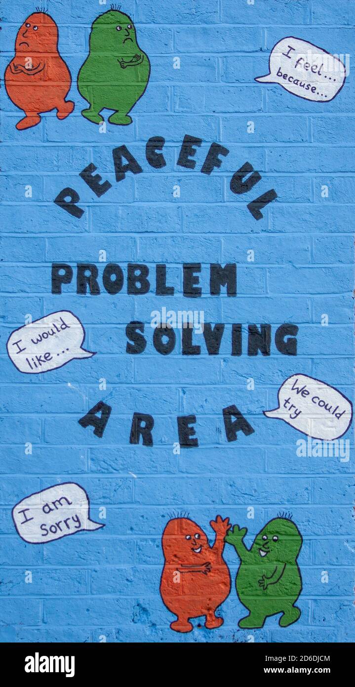 The peaceful problem solving area in the playground at a primary school ...