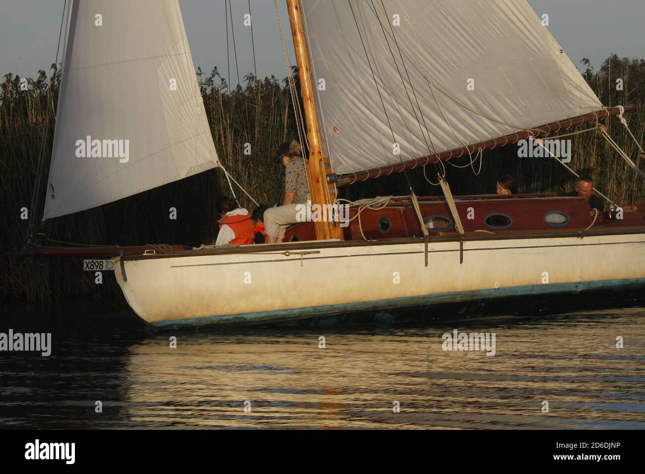 sailing on the Norfolk Broads Stock Photo - Alamy