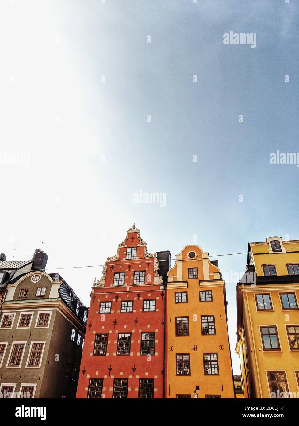 Stockholm, Sweden, colorful house facades of Stortorget, Gamla Stan ...