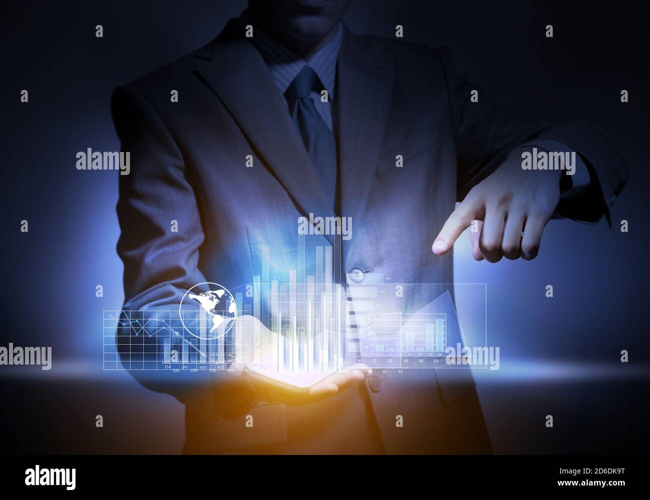 Virtual technologies in work Stock Photo - Alamy