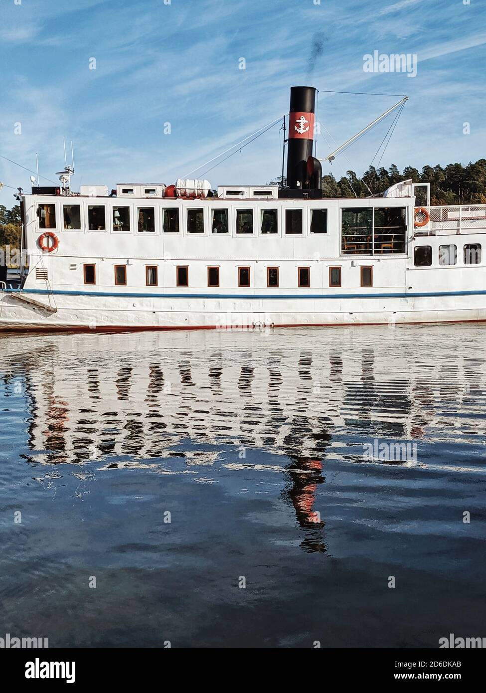 Stockholm, Sweden, boat sails on the Malären, Strömma Stock Photo - Alamy