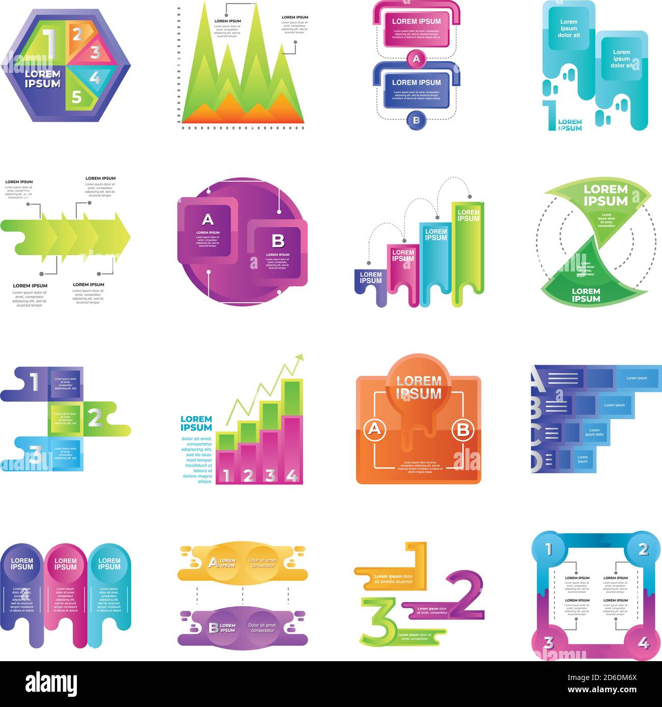 infographic charts, steps, options, presentation, business planning ...