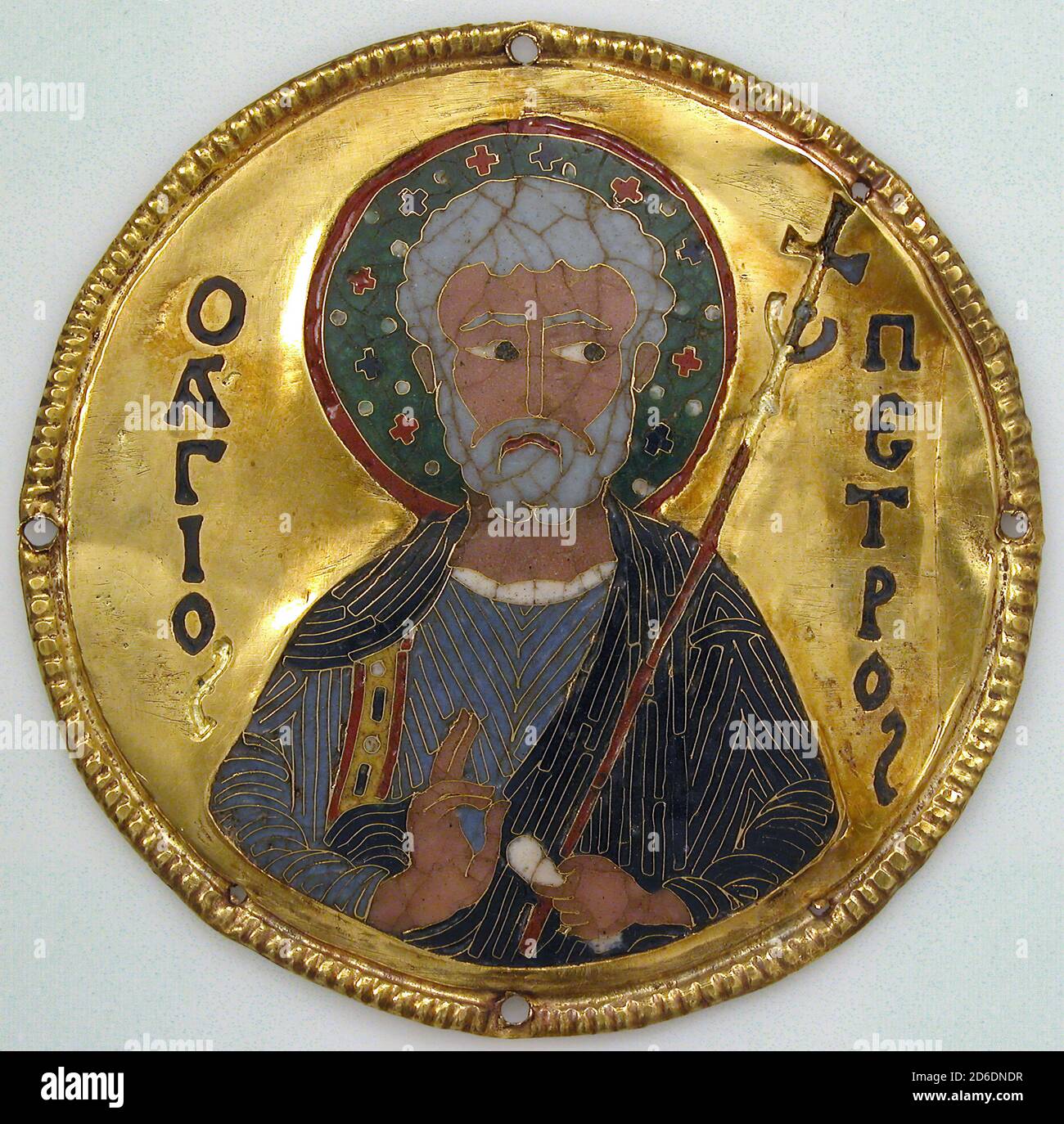 Medallion with Saint Peter from an Icon Frame, Byzantine, ca. 1100 ...