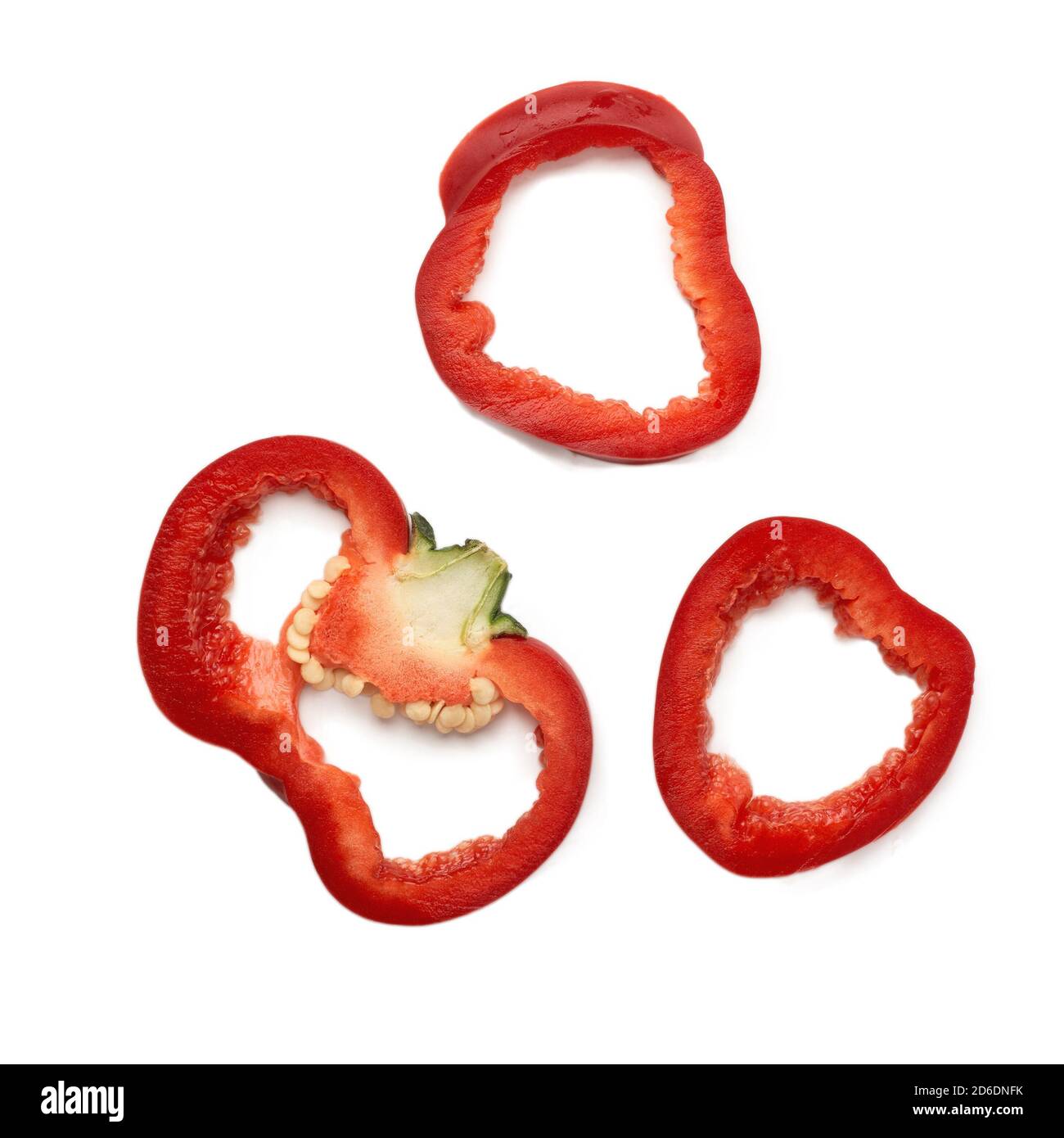 Diced bell pepper Cut Out Stock Images & Pictures - Alamy