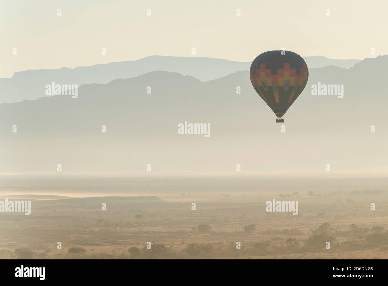 A hot air balloon ride in Namibia Stock Photo - Alamy