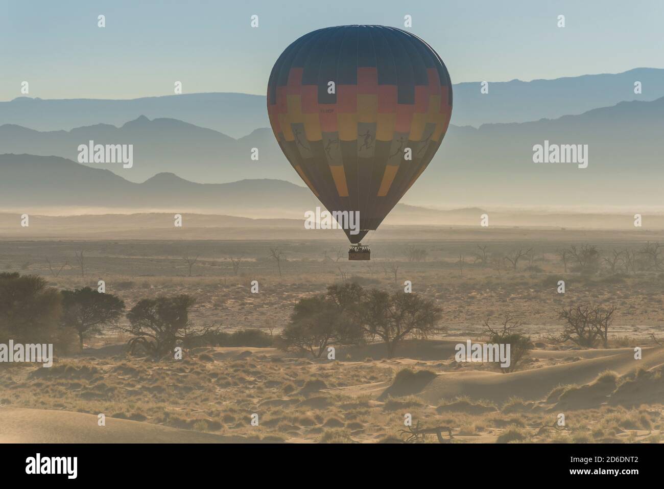 A hot air balloon ride in Namibia Stock Photo - Alamy