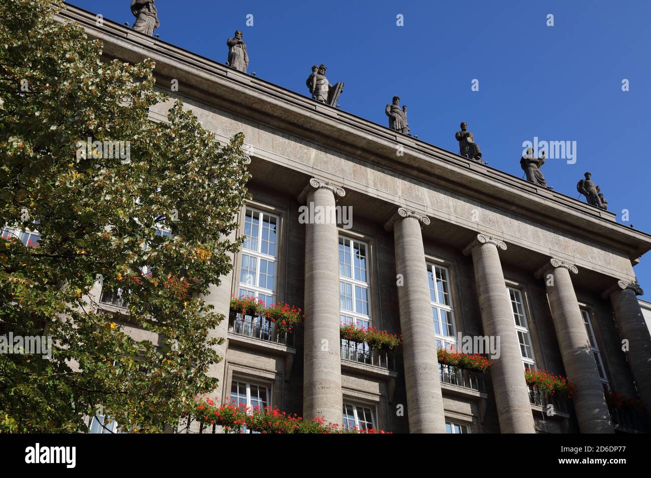 Wuppertal city in Germany. City Hall (Rathaus) of Barmen district Stock ...