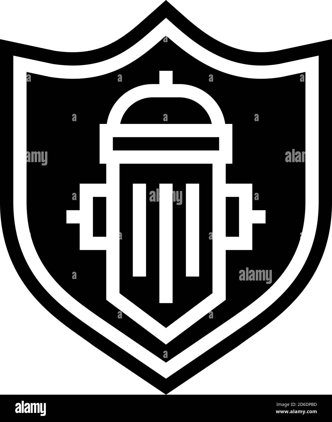 fire station sign glyph icon vector illustration Stock Vector Image ...