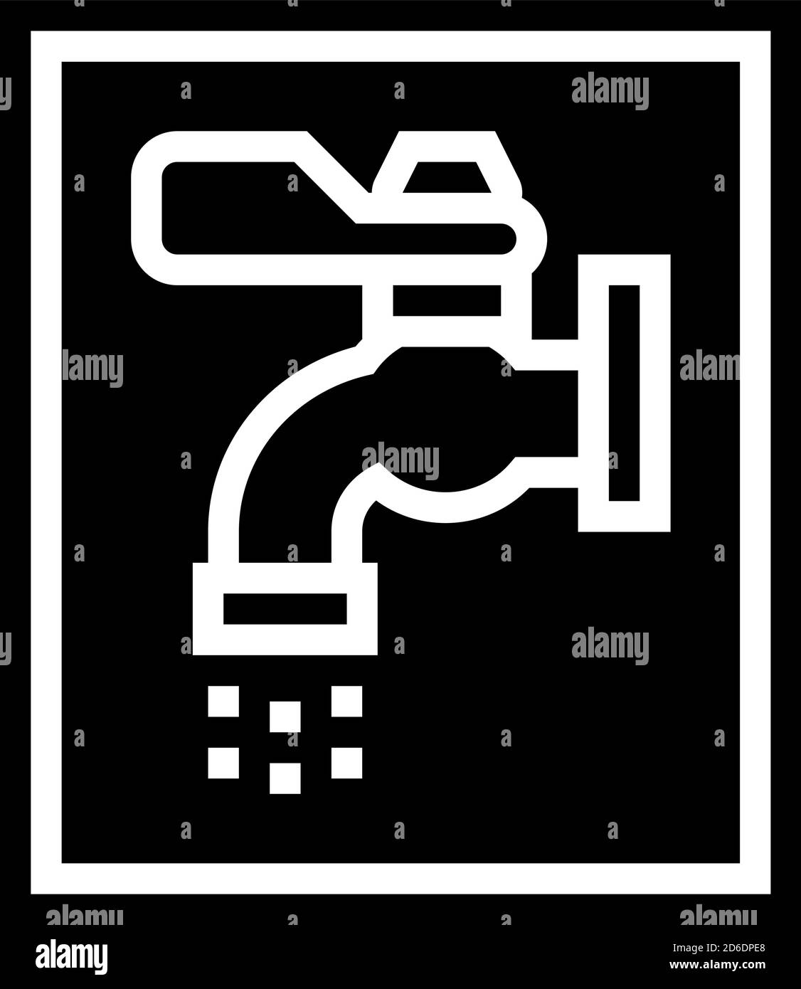 water sign glyph icon vector black illustration Stock Vector Image ...