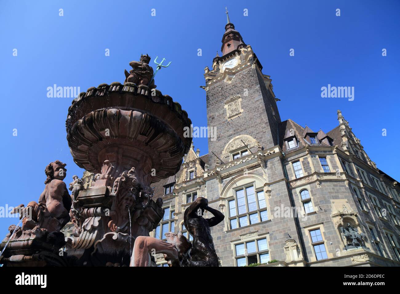 Wuppertal city in Germany. Main City Hall (Rathaus) in Elberfeld ...