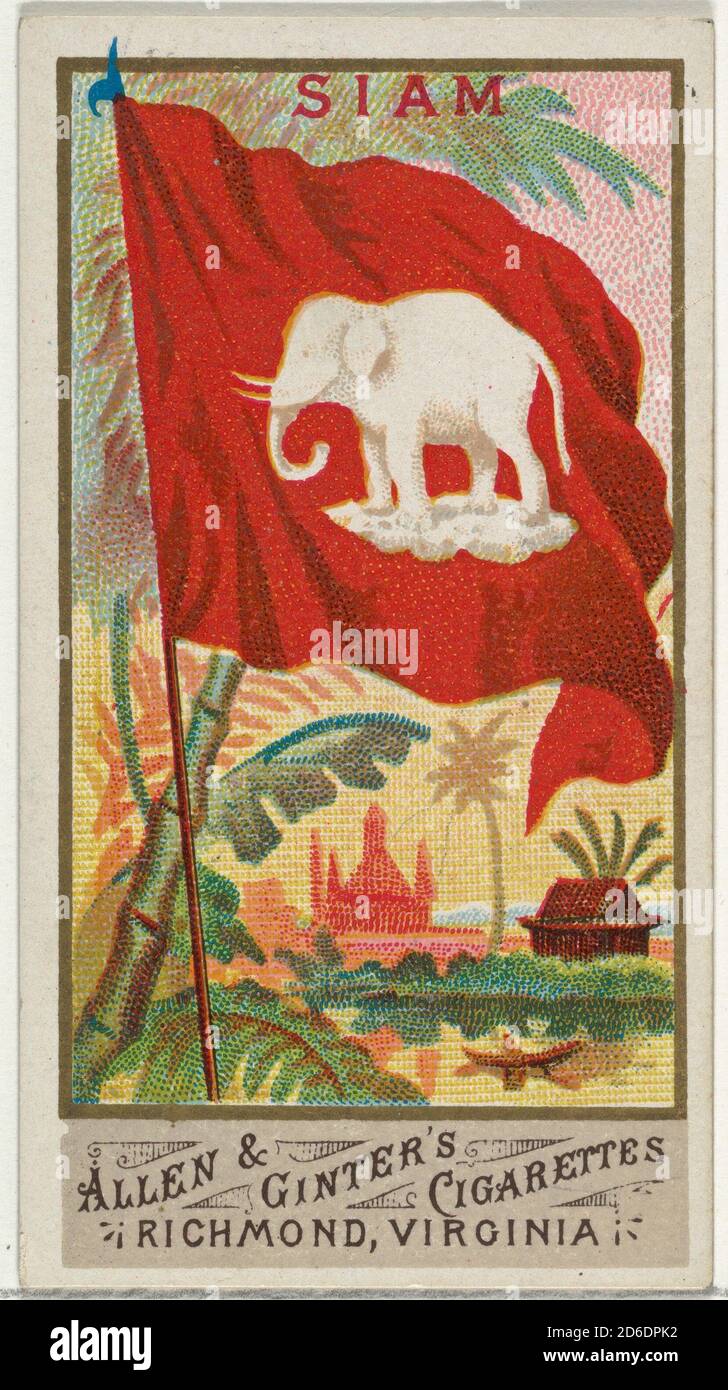 Siam flag white elephant hi-res stock photography and images - Alamy