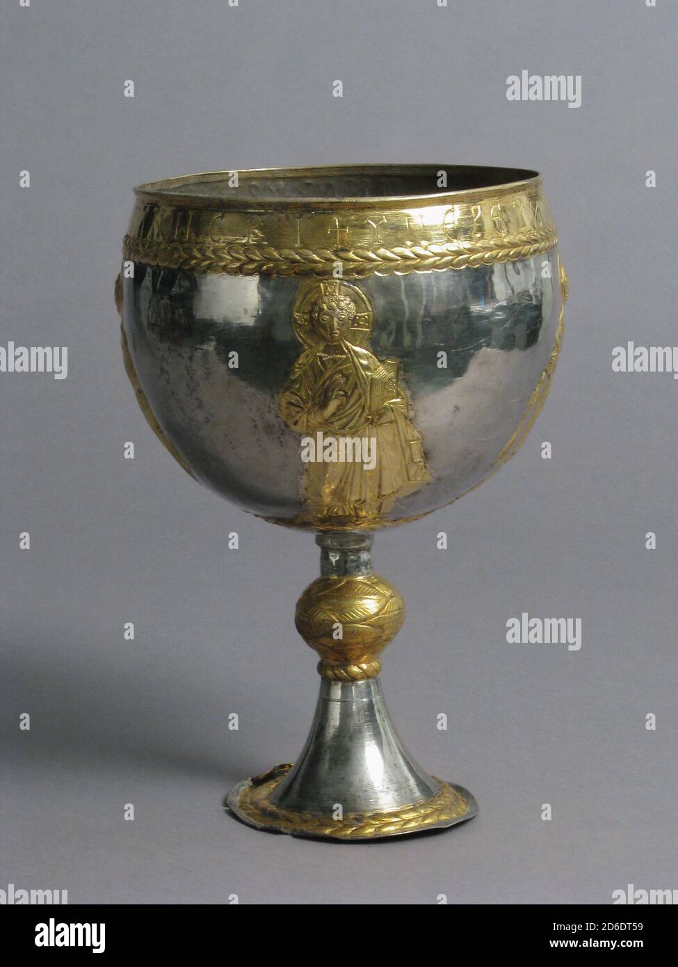The Attarouthi Treasure - Chalice, Byzantine, 500-650. Youthful Christ ...
