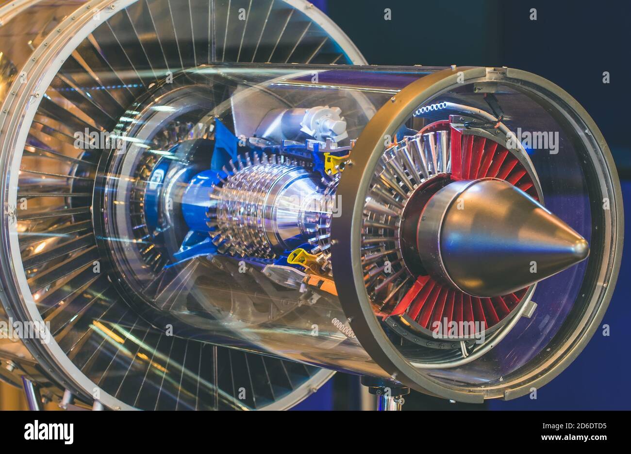 Engine aircraft industry construction without protective covers Stock ...