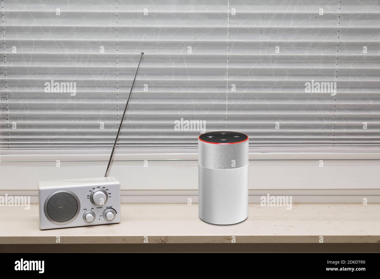 Windowsill, radio, voice control Stock Photo - Alamy