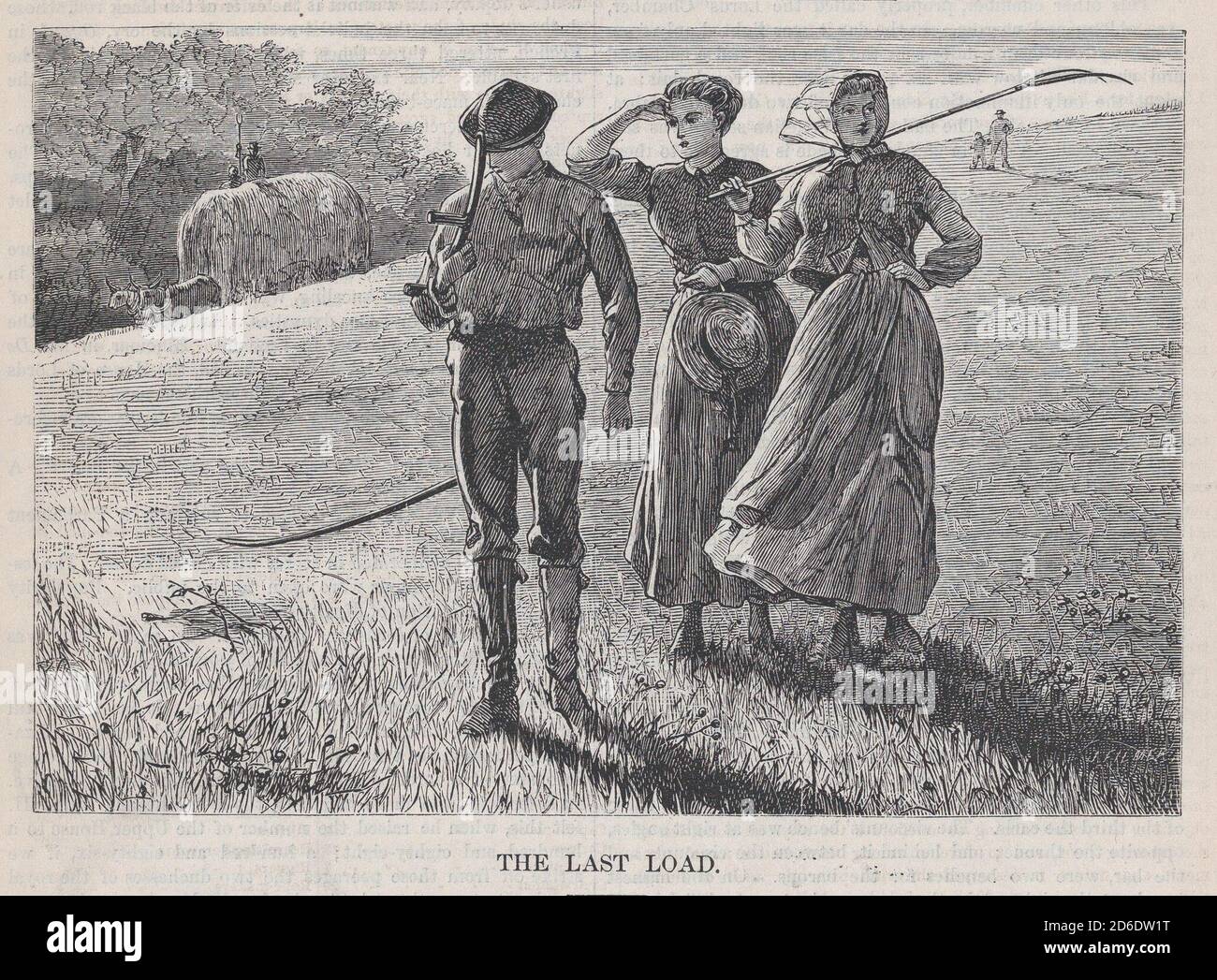 The Last Load (Appleton's Journal, Vol. I), August 7, 1869 Stock Photo ...