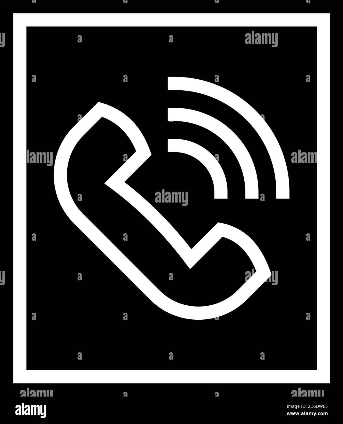 calling service sign glyph icon vector illustration Stock Vector Image ...