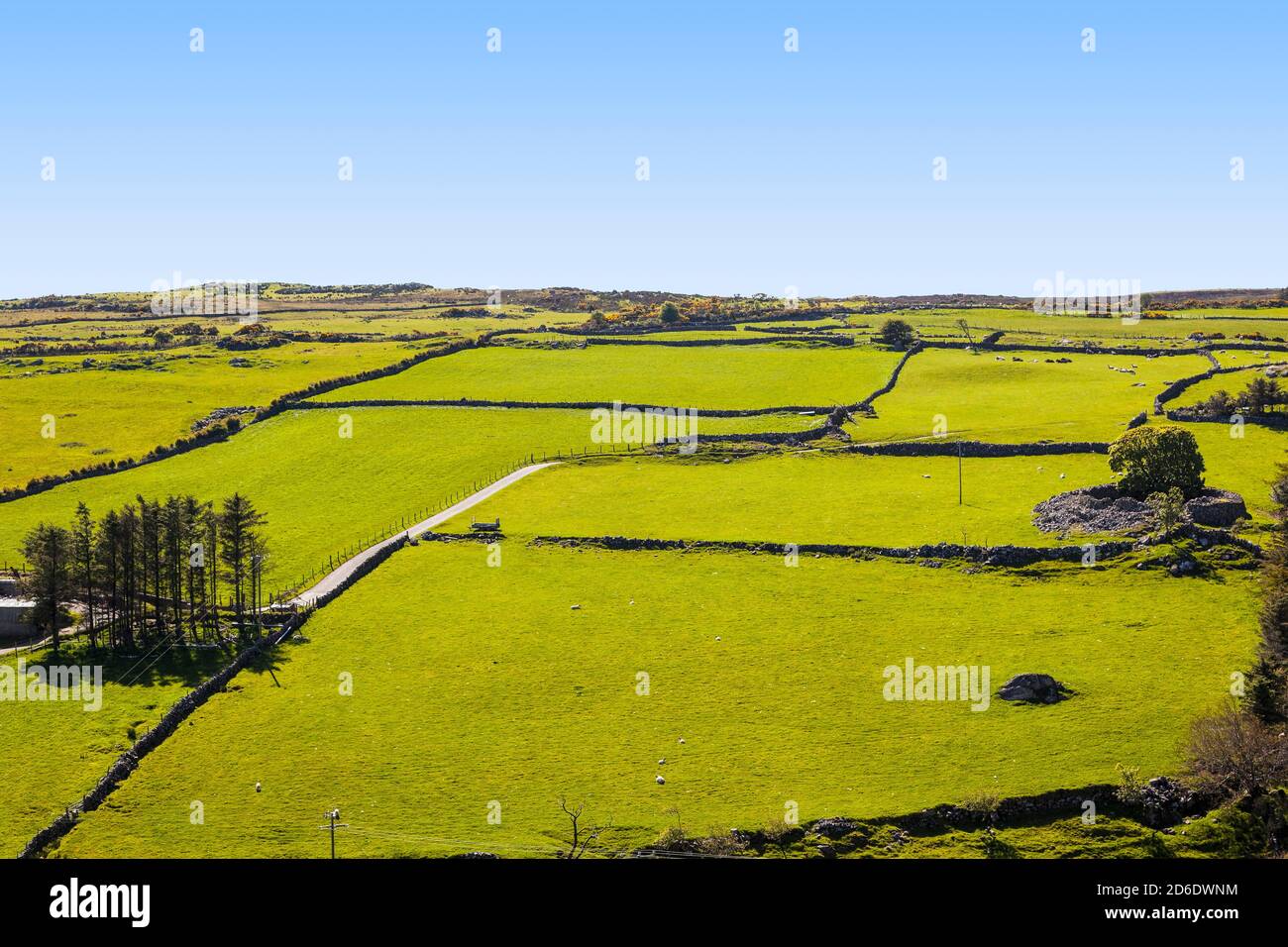 Irish countryside scene aerial hi-res stock photography and images - Alamy