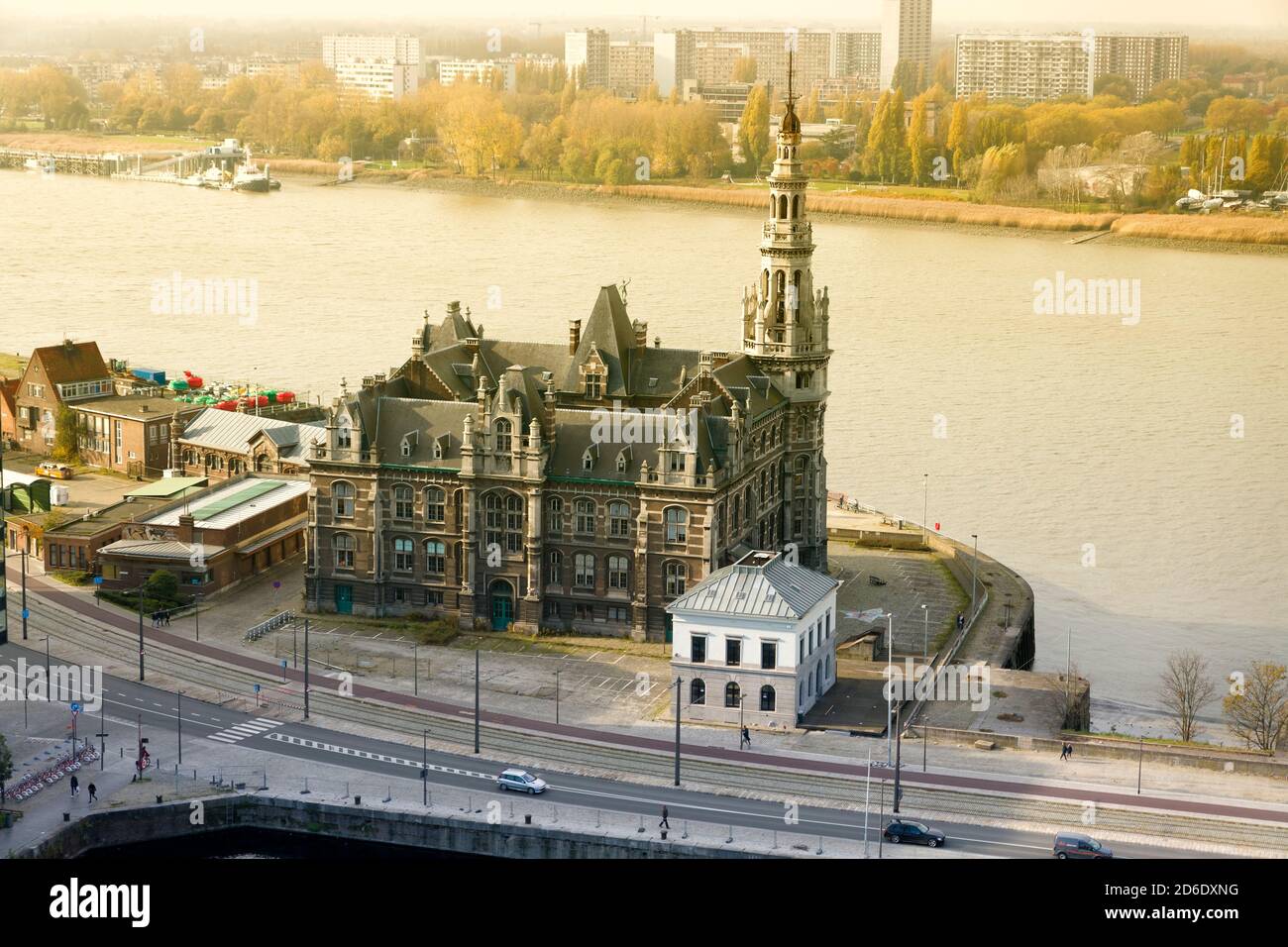 Aerial view antwerp city hi-res stock photography and images - Alamy