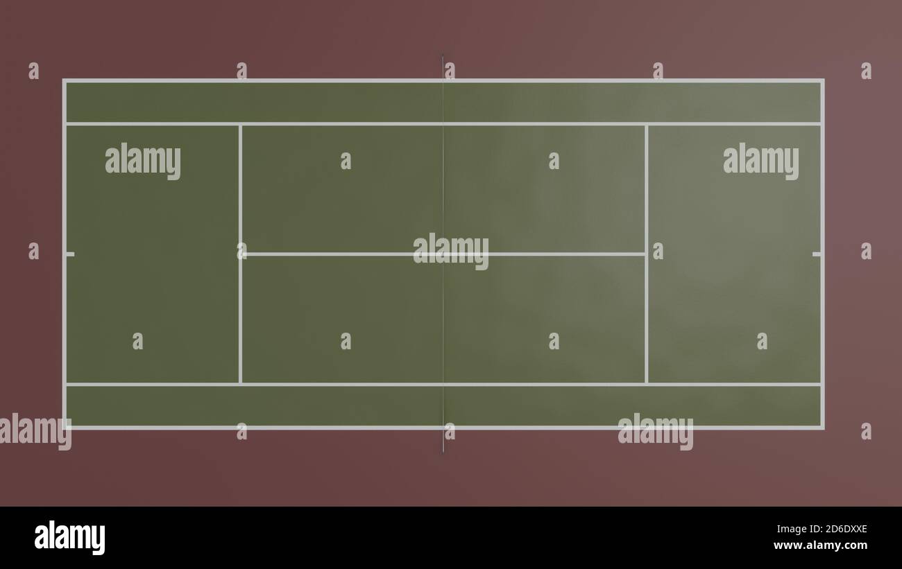 3d render of tennis field, cort Stock Photo - Alamy