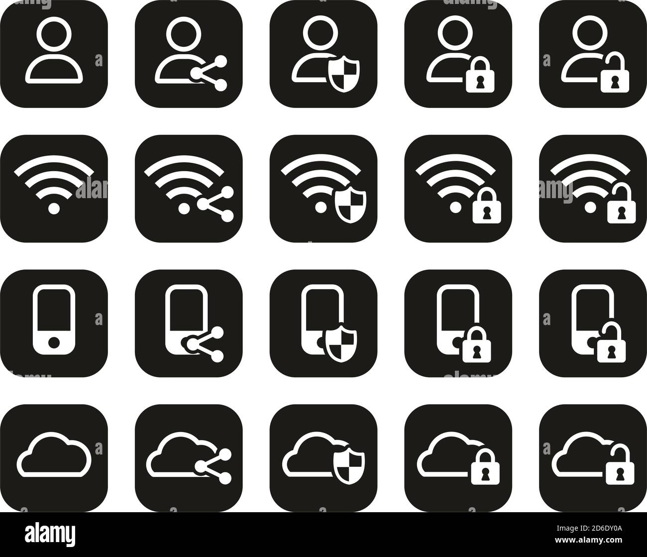 Security protected sticker Stock Vector Images - Alamy