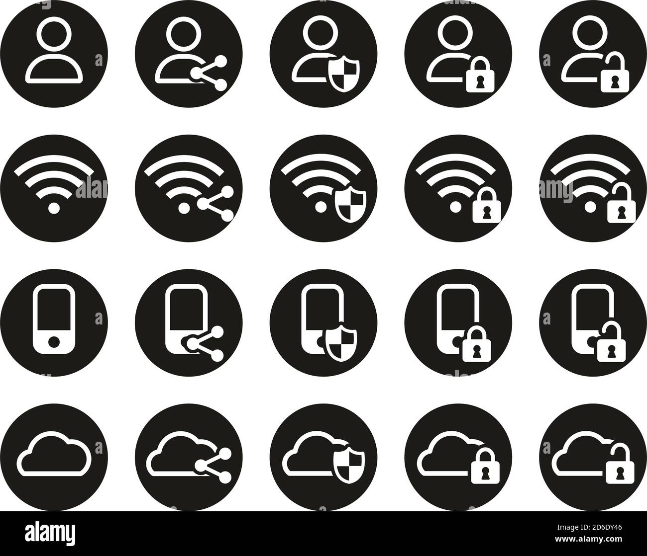 Security protected sticker Stock Vector Images - Alamy