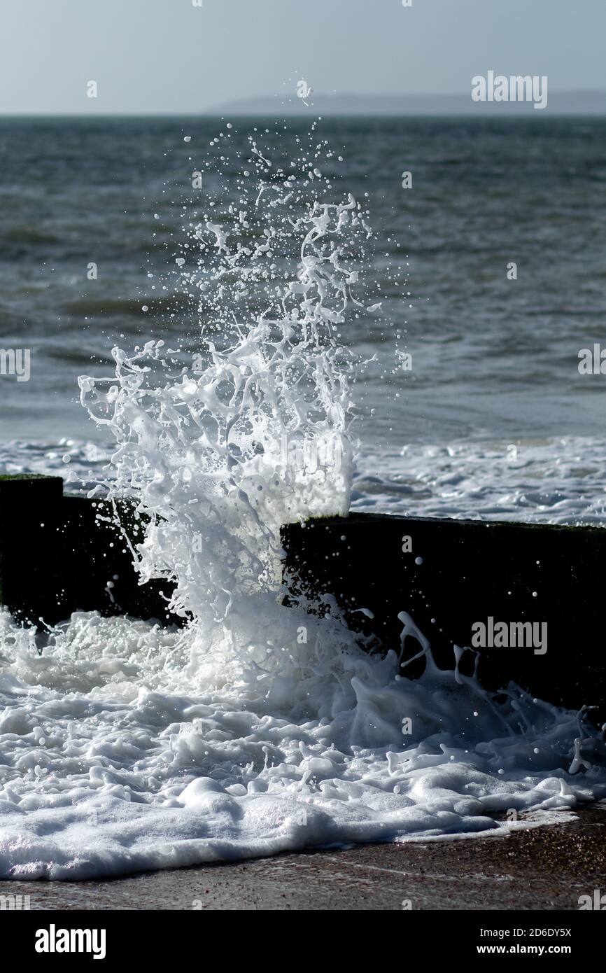 Groynes on bournemouth beach hi-res stock photography and images - Alamy