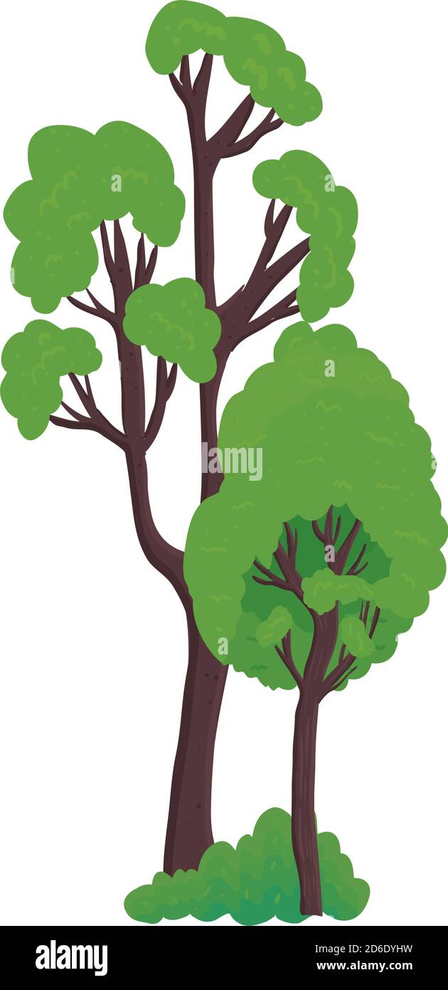 trees green icons vector design Stock Vector Image & Art - Alamy