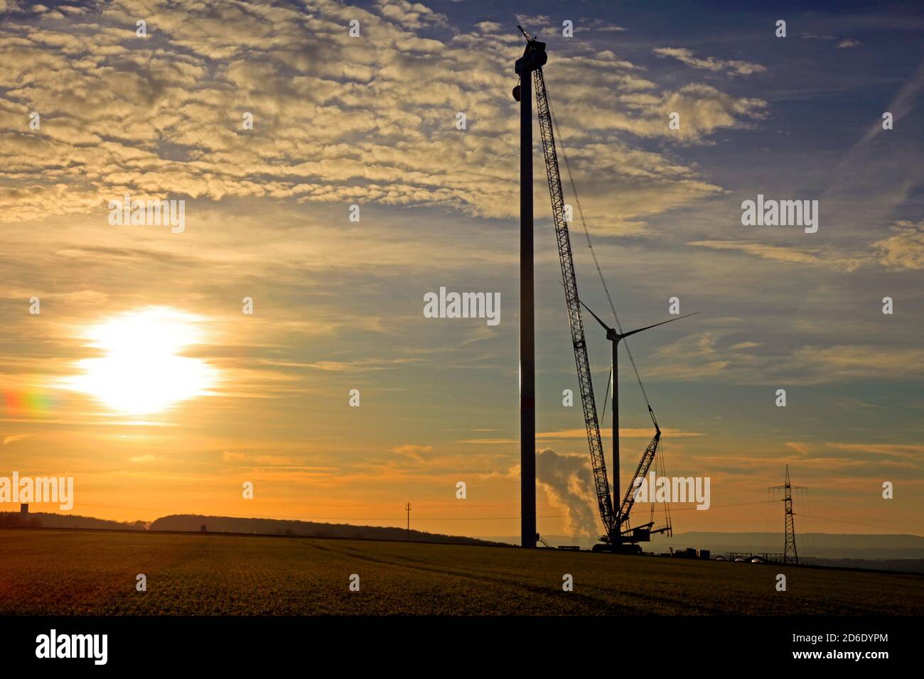 Construction of a winch at Perl-Borg, Saarland, Germany Stock Photo - Alamy