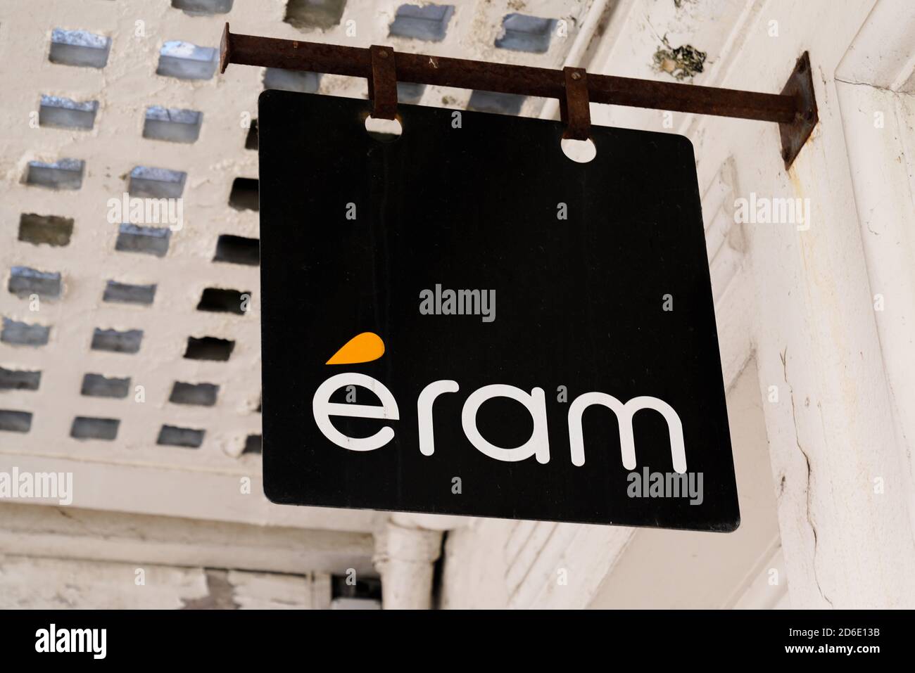 Bordeaux , Aquitaine / France - 10 10 2020 : Eram logo and text sign ...