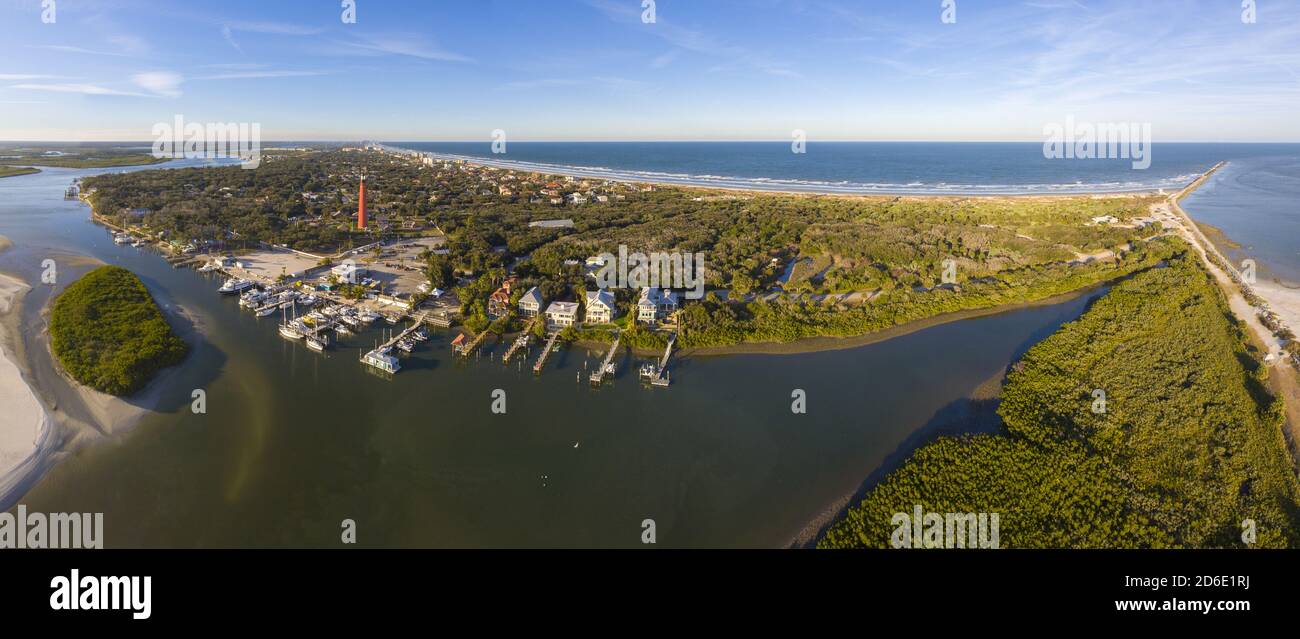 Ponce de Leon Inlet Lighthouse is a National Historic Landmark panorama ...
