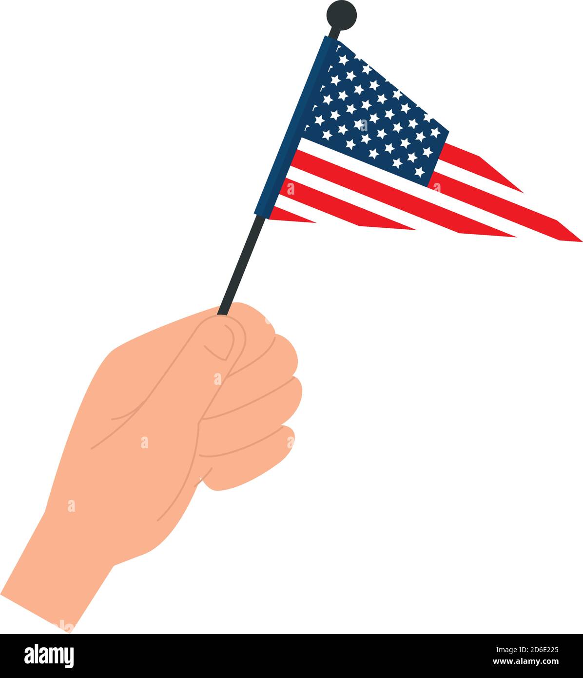 hand holding usa flag vector design Stock Vector Image & Art - Alamy