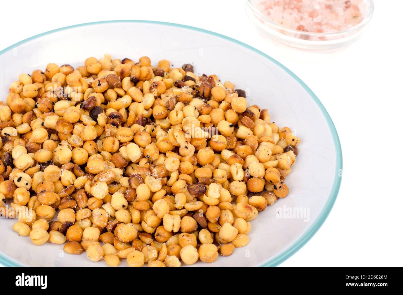 Fried peas with salt, appetizer. Studio Photo Stock Photo - Alamy
