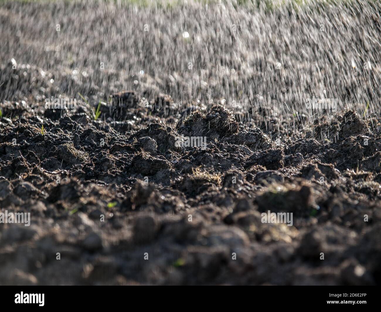 Rain falling on farm land hi-res stock photography and images - Alamy