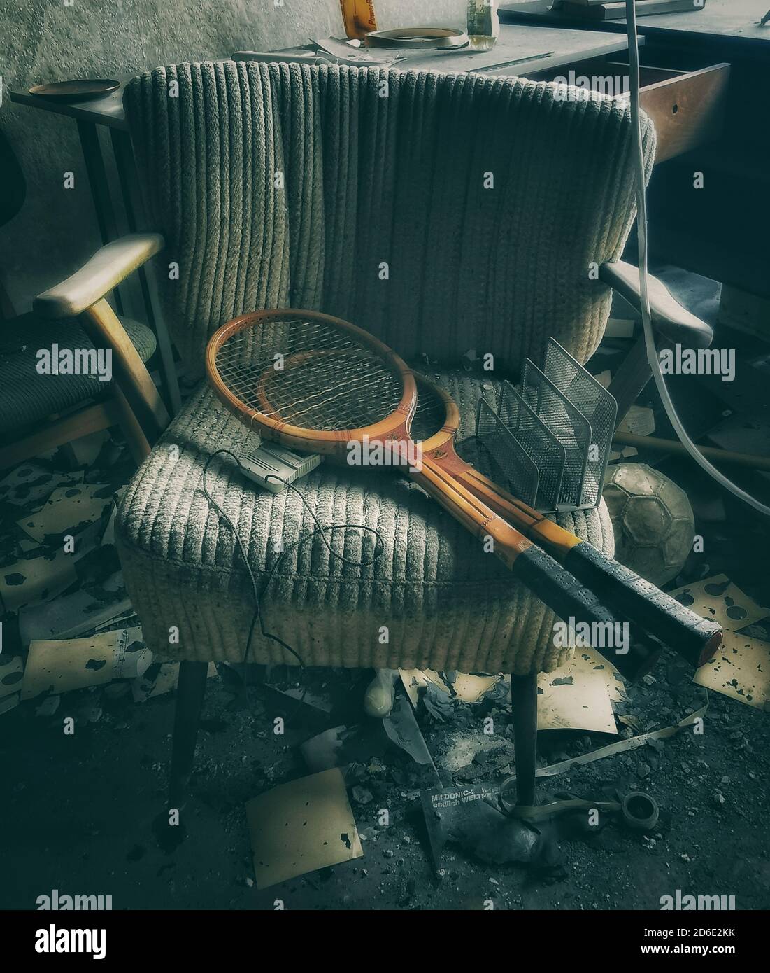 Lost Place, old abandoned gym Stock Photo - Alamy