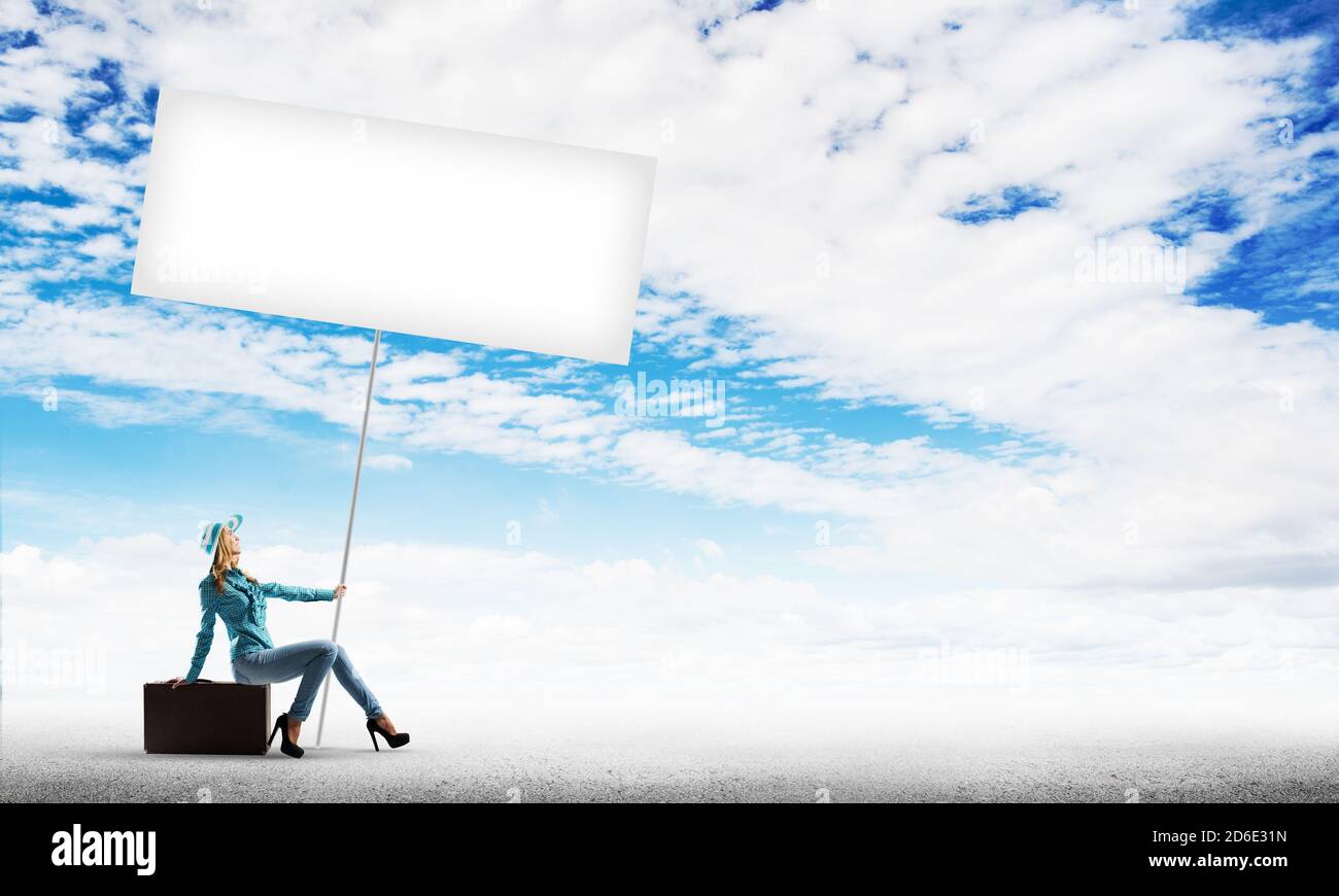 Pretty traveler girl Stock Photo - Alamy