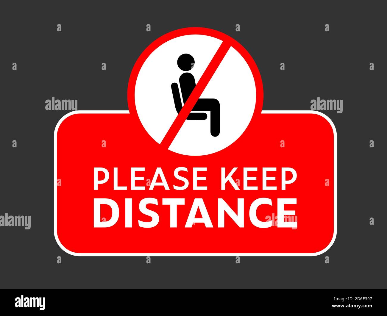 Dont sit here Stock Vector Images - Alamy
