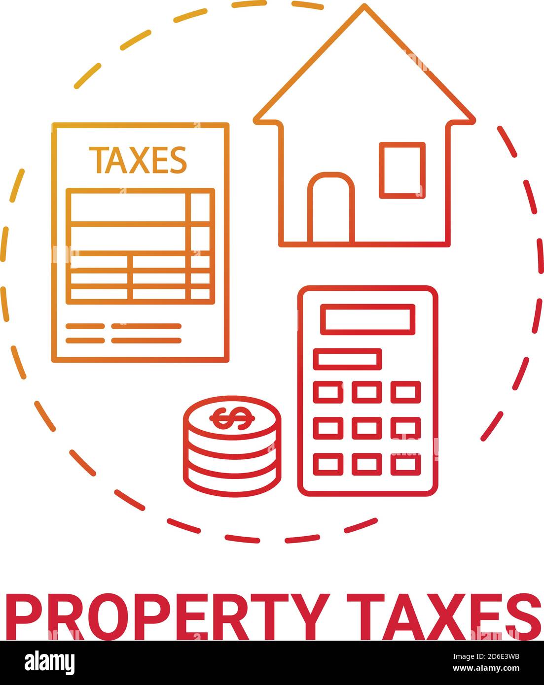 Property taxes Stock Vector Images - Alamy