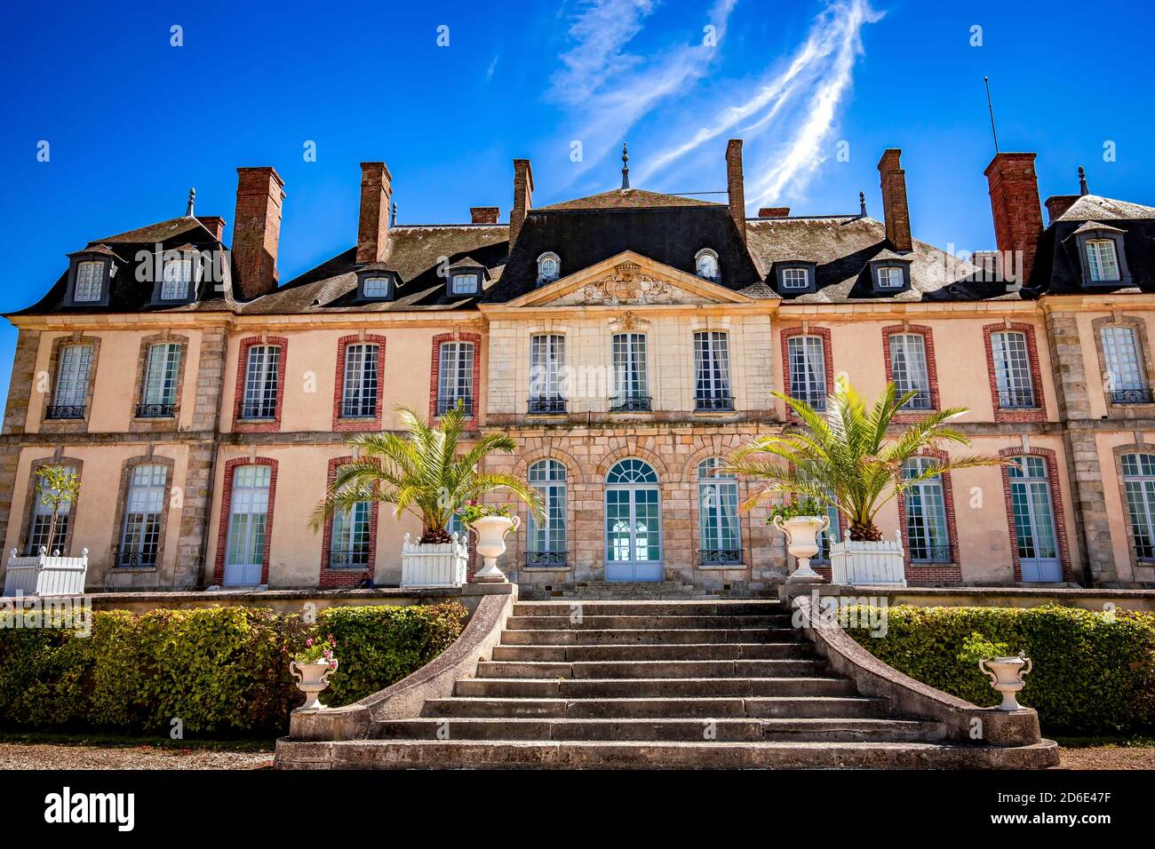 LA MOTTE TILLY, FRANCE, AUGUST 07, 2016 : exteriors and gardens of La ...