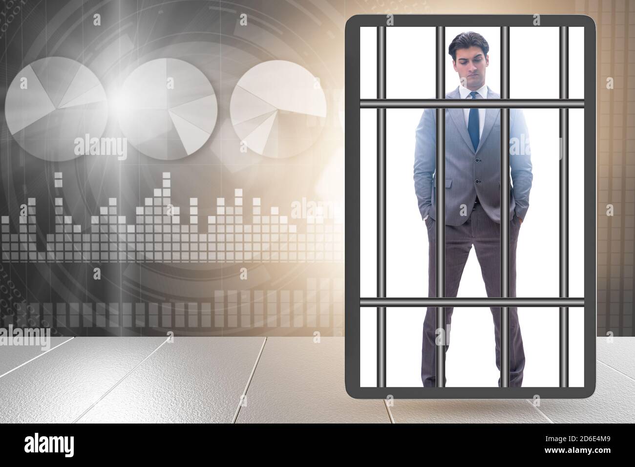 Online and internet dependency concept with businessman Stock Photo - Alamy