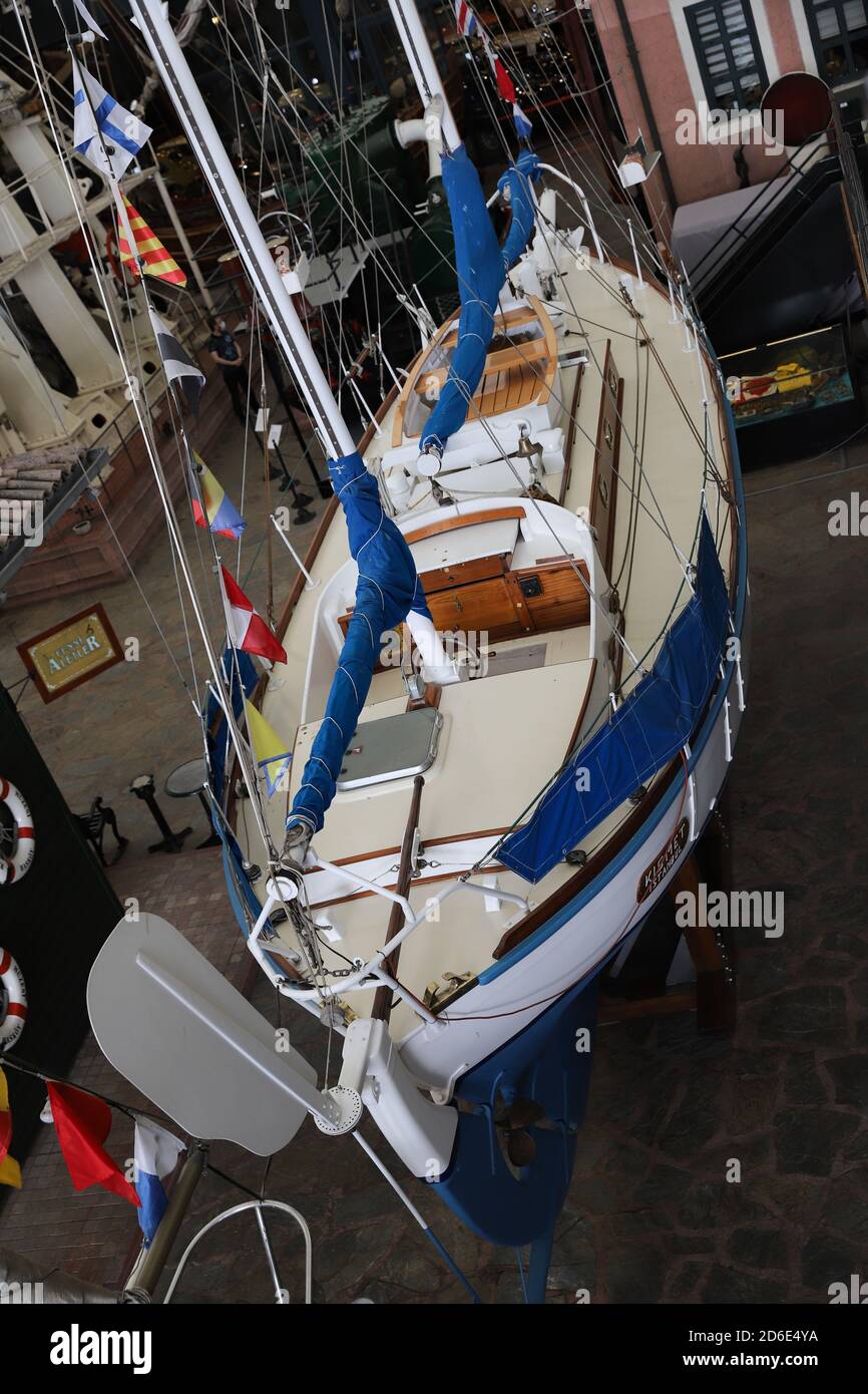 ISTANBUL, TURKEY - SEPTEMBER 20, 2020: Sadun Boros Kismet Sail Boat in ...