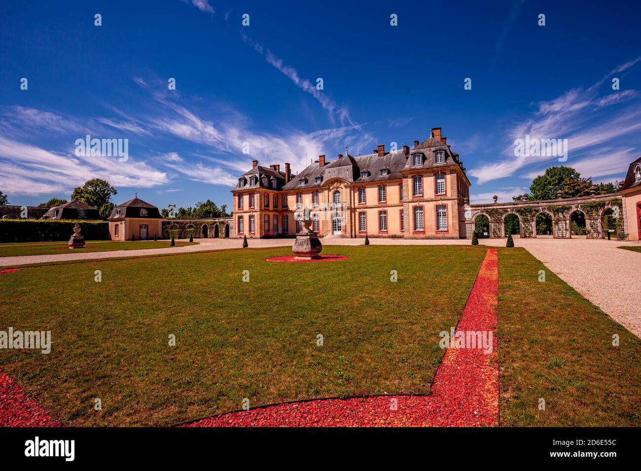 LA MOTTE TILLY, FRANCE, AUGUST 07, 2016 : exteriors and gardens of La ...