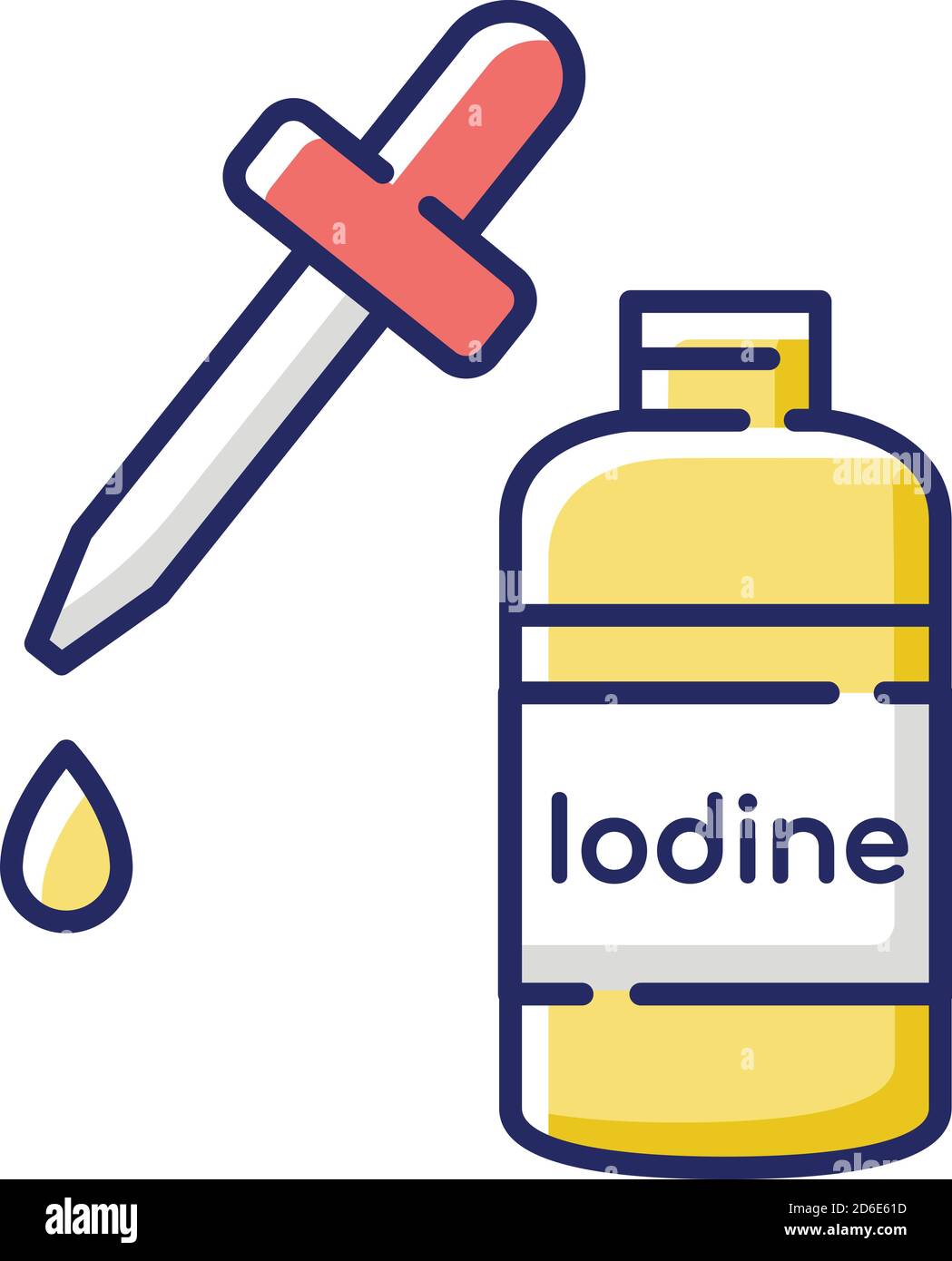 Iodine RGB color icon Stock Vector Image & Art - Alamy