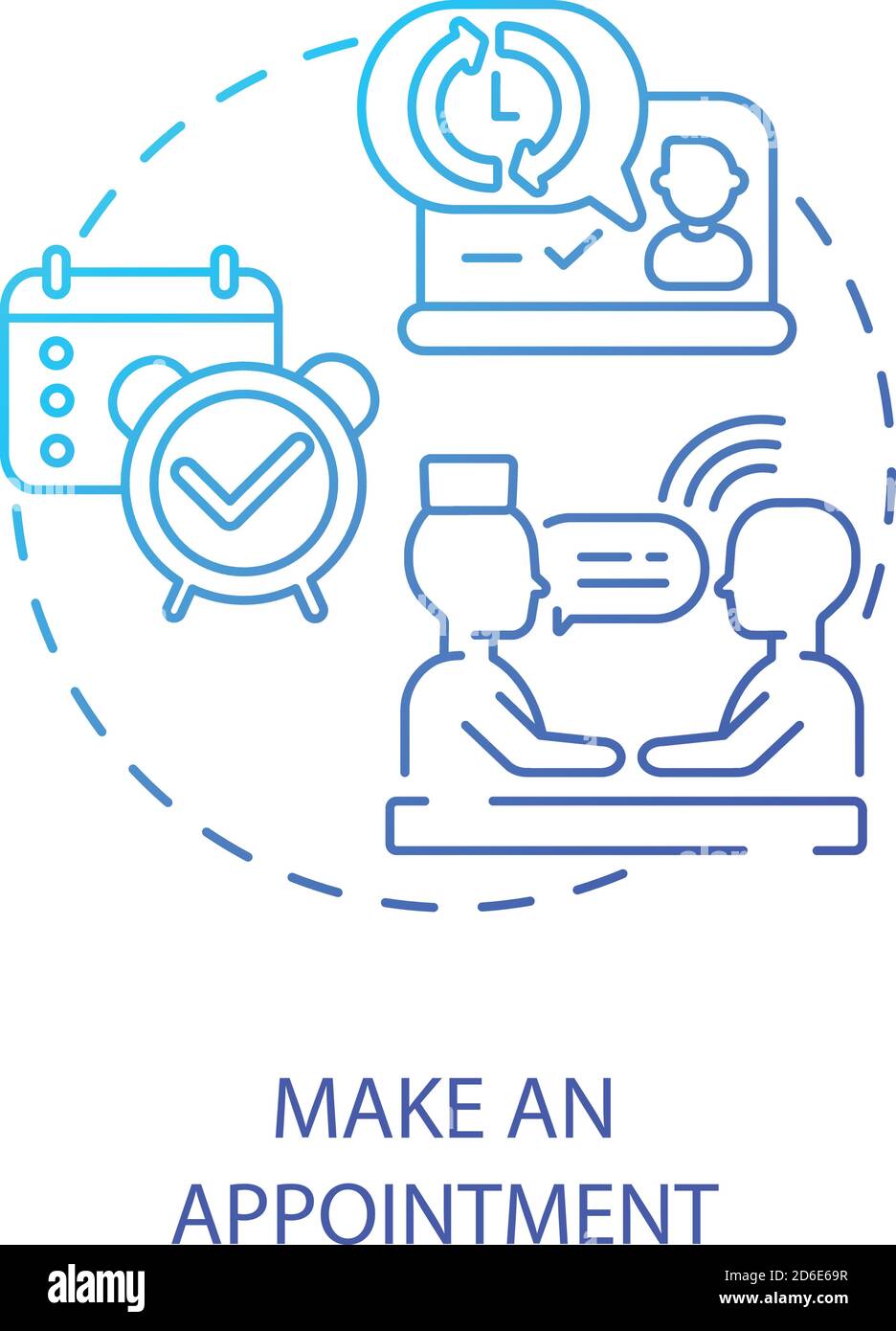 Make an appointment concept icon Stock Vector Image & Art - Alamy