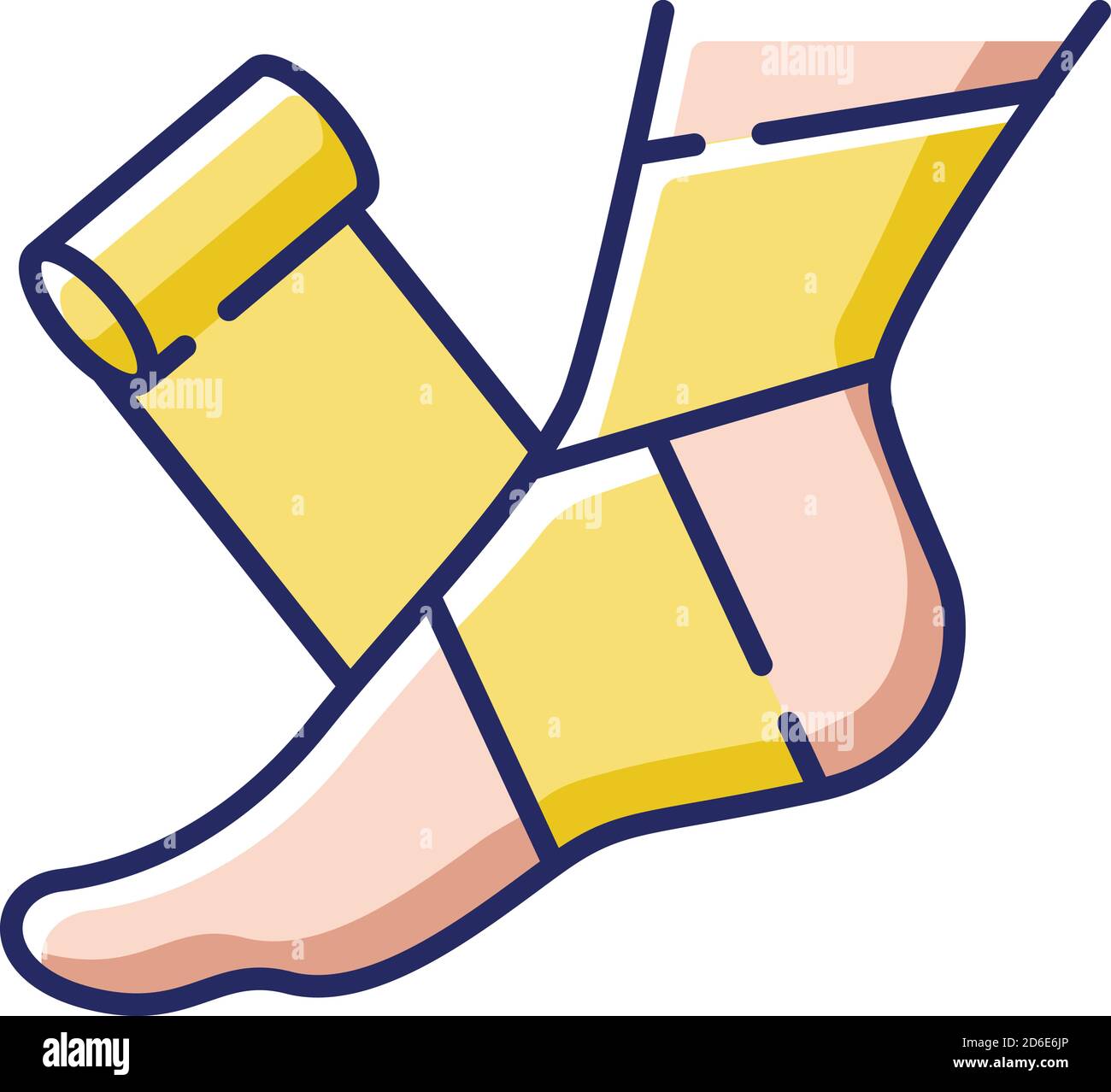 Wrapped foot Stock Vector Images - Alamy